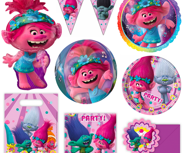 Acquista le decorazioni di Trolls – Partywinkel
